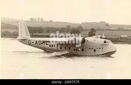 Short S23 Empire Flying Boat, G-ADHL, Canopus Stock Photo - Alamy