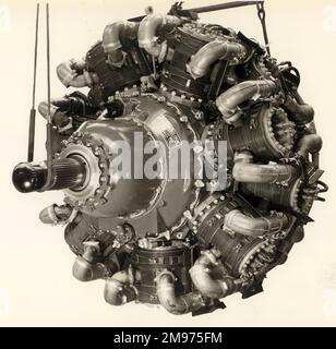 Bristol Hercules X 14-cylinder radial installation in the Fairey Battle ...