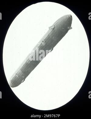 First voyage of Zeppelin LZ1 on 2 July 1900 Stock Photo - Alamy
