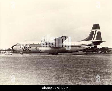 Short Belfast plane G-BEPS of Heavylift stored at London Southend ...