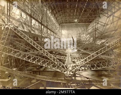 The R34 under construction in the Beardmore factory at Inchinnan Stock ...