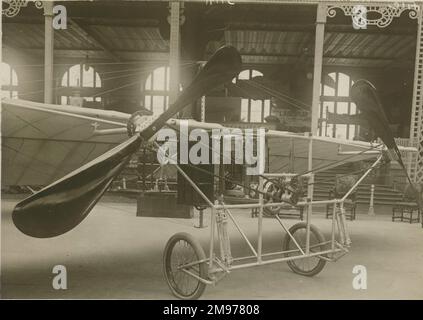 Lioré aeroplane fitted with a 50hp Buchet engine at the Salon ...