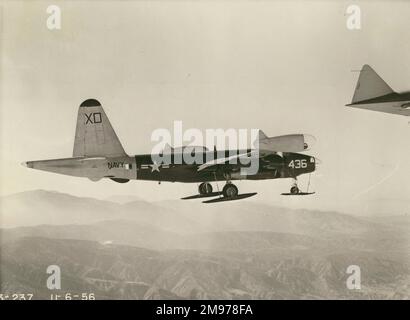 Ski-equipped Lockheed P2V-7 Neptune using JATO Stock Photo - Alamy