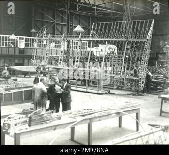 Blackburn RB3A Perth wing construction Stock Photo - Alamy