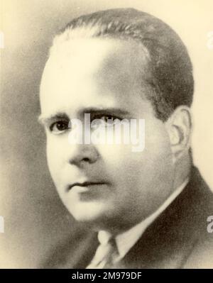 Juan de la Cierva (1895-1936) in the cockpit of the Cierva C30 autogiro ...