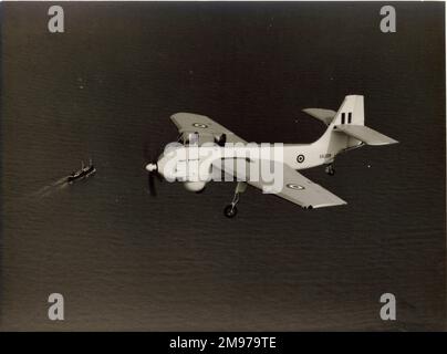 The first Short SB6 Seamew, XA209, at the 1953 Farnborough Air Show ...
