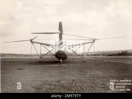Cierva W11 Air Horse, G-ALCV. Southampton Airport Stock Photo - Alamy