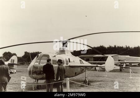 The first Fairey Gyrodyne, G-AIKF, at the SBAC exhibition at Radlett in ...
