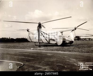 Cierva W11 Air Horse, G-ALCV. Southampton Airport Stock Photo - Alamy