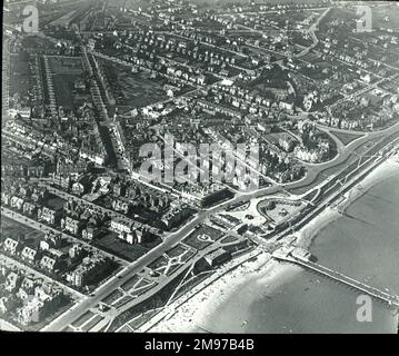 Aerial view of Clacton-on-Sea. Circa 1926 Stock Photo - Alamy
