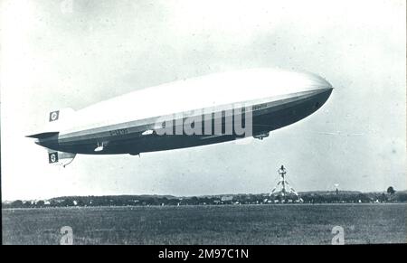 The Graf Zeppelin II, LZ 130, during construction at Friedrichshafen Stock Photo - Alamy