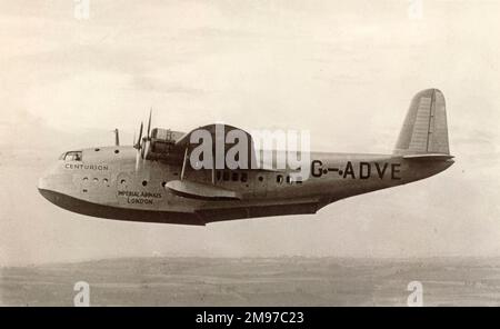 Short S23 Empire Flying Boat, G-ADHM, Caledonia, at Rochester prior to ...