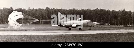Mikoyan-Guryevich MiG-23PD (codename Faithless, also known as MiG-23-01 ...