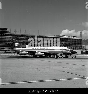 Convair CV880M VR-HFT of Cathay Pacific at Hong Kong on 26 February ...