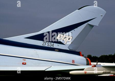 British Aerospace EAP ZF534 single prototype, test and development ...