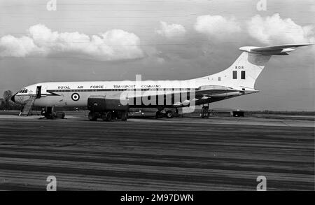 Vickers VC10 C1 XR808 of 10 Squadron RAF Transport Command at Lyneham on 30 March 1967. Image of ...