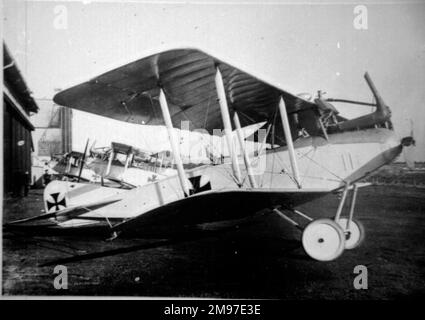 German Albatros two-seater aircraft photographed during World War One ...