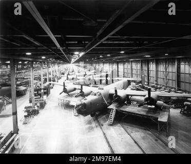 The assembly line at the Ford Motor Company's Mahwah, N.J. plant is ...