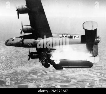 Consolidated B-24 'Liberator' Of The 15Th Air Force Hit The Target At ...