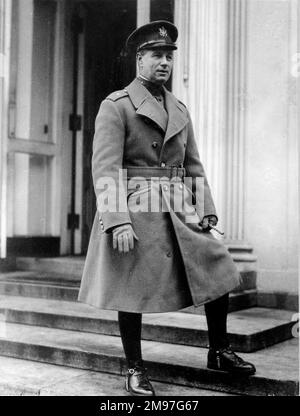 US Army General Billy Mitchell (1879-1936) piloting a Thomas-Morse ...