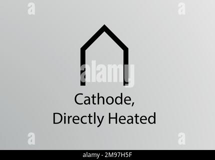 Resistor. anode and cathode. electronic symbol of Illustration of basic ...