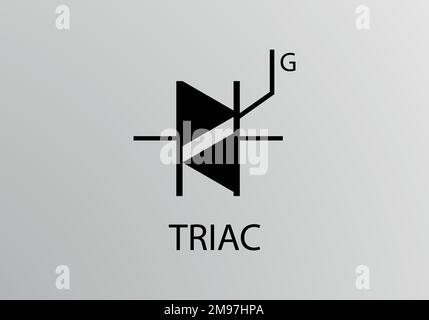 Thyristor Symbol, Vector symbol design. Engineering Symbols Stock ...