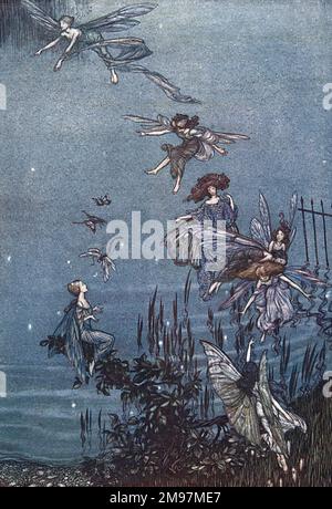 Illustration, Peter Pan in Kensington Gardens, by Arthur Rackham -- "My ...