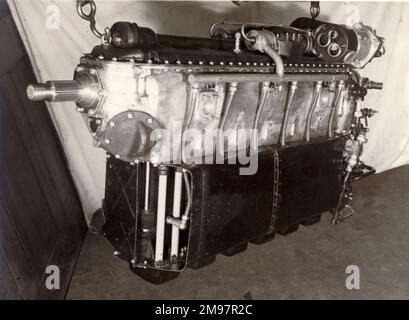 de Havilland Gipsy Queen six-cylinder, air-cooled inverted inline of ...