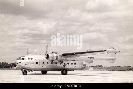 Nord 2508 Noratlas, F-BFRG, powered by two Pratt & Whitney R-2800-CB17 ...