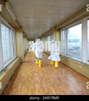 Corridor, Chernobyl nuclear power plant, Chernobyl exclusion zone ...
