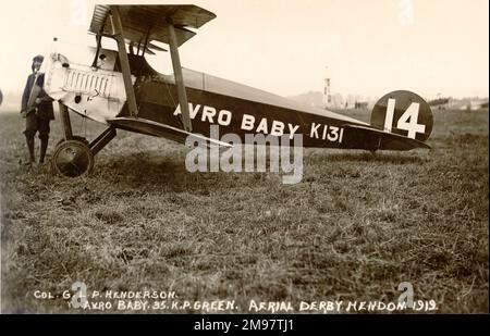The second Avro 534 Baby, K-131 Stock Photo - Alamy