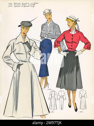 French Fashions - 1950s Stock Photo - Alamy