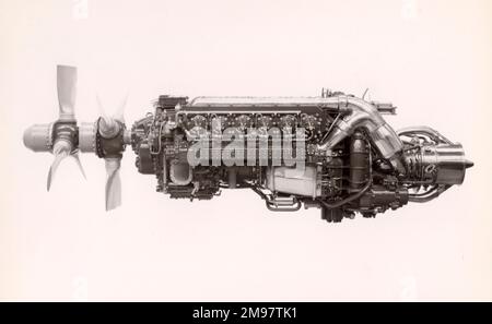 Napier Nomad compound diesel engine, port front quarter Stock Photo - Alamy