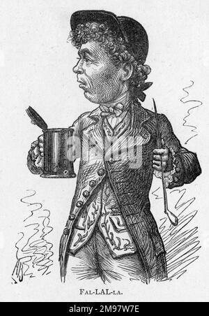 Cartoon, Lionel Brough (1836-1909), British comic actor -- La(l) Vie ...