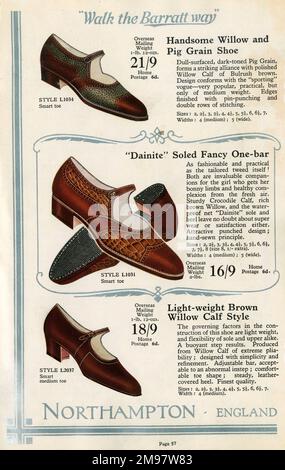 W Barratt & Co Ltd shoe catalogue, shoes Stock Photo - Alamy