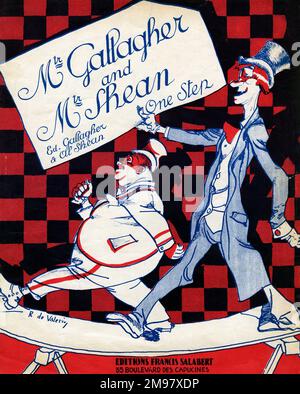 Music cover, Mr Gallagher and Mr Shean One Step Stock Photo - Alamy