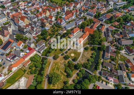 The region around the horticultural town of Gundelfingen in the Swabian ...