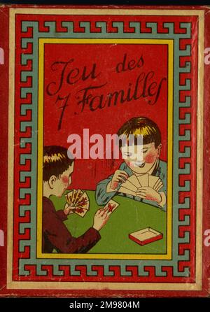 Happy Families Playing Cards - design on back Stock Photo - Alamy