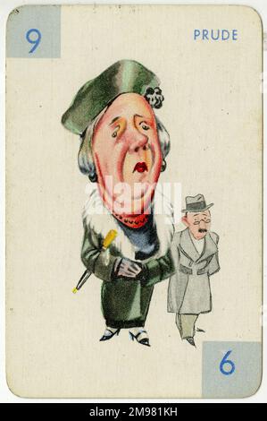 Strip tease card game - Prudie suit - Miss Prim. A game which features ...