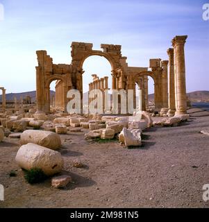 Palmyra, Syria - Monumental Arch, built at the time of Emperor ...