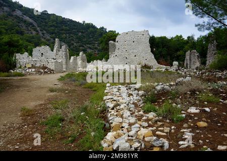 Turkey, Lykia, Olympos: Dwelling area (3rd century AD Stock Photo - Alamy