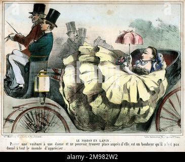 La Crinolonomanie by Charles Vernier -- The Crinoline at the Harem ...