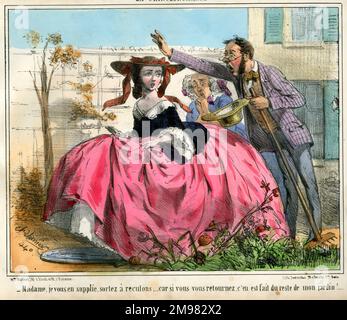 La Crinolonomanie by Charles Vernier -- The Crinoline at the Harem ...