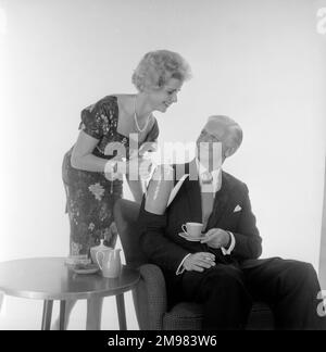 Advertisement for Nescafe -- male and female models posing (Pat Dixon ...