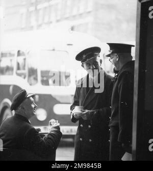 Advertisement for National Derv transport fuel -- group of bus ...