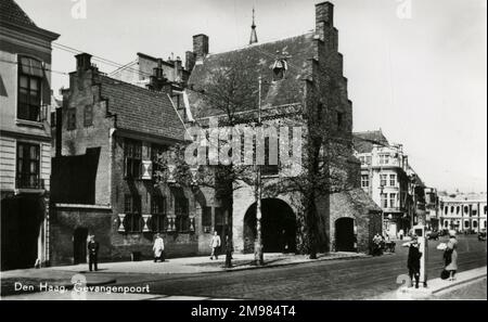 The Gevangenpoort, a former gate and medieval prison in The Hague ...