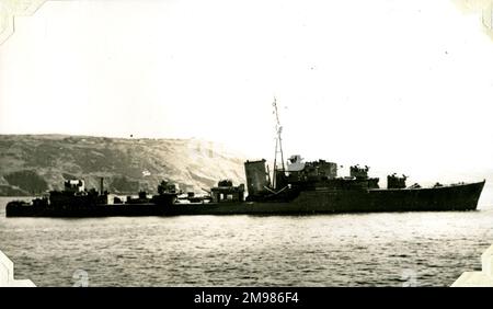 HMS Meteor, Scapa Flow, WW2 Stock Photo - Alamy