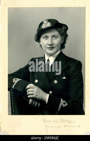 Portrait photo of Margaret Woodyear WRNS, who served during the Second ...