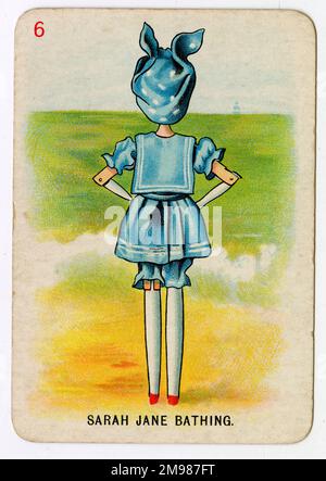 Florence Upton playing cards - Sarah and Midget Stock Photo - Alamy