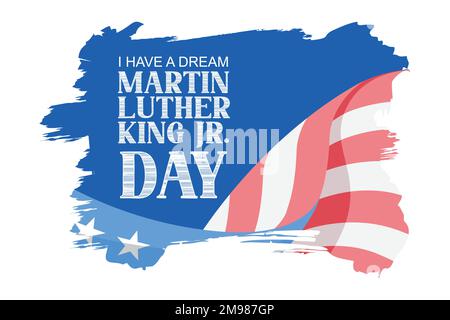 martin luther king day banner layout design, flat vector modern ...
